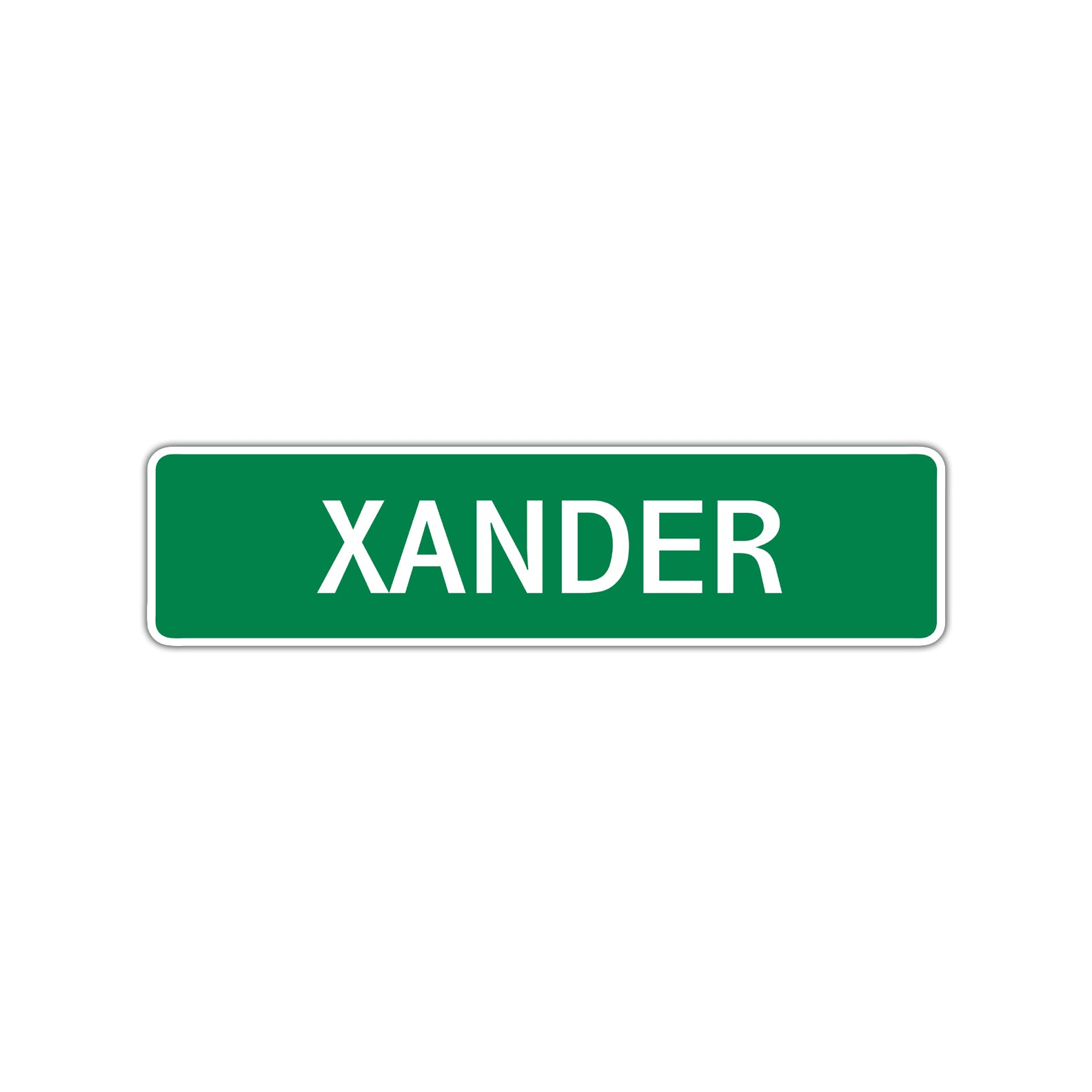 Xander Street Sign Children Name Room Plate - Sign Fever