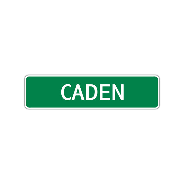 Caden Street Sign Children Name Room Plate - Sign Fever
