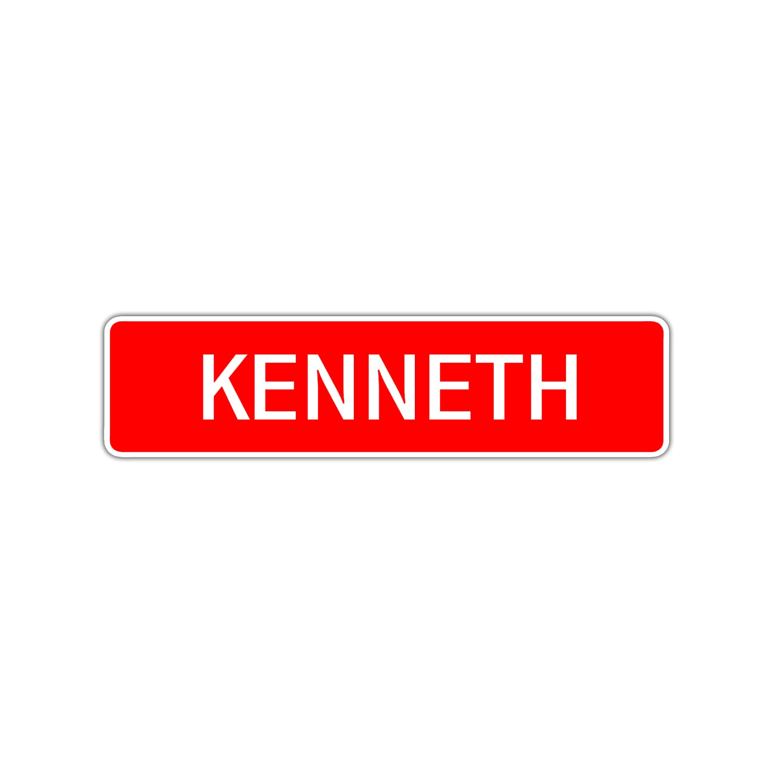 Kenneth Street Sign Children Name Room Plate - Sign Fever