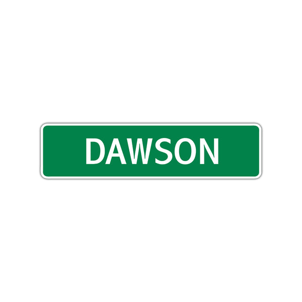 Dawson Street Sign Children Name Room Plate - Sign Fever