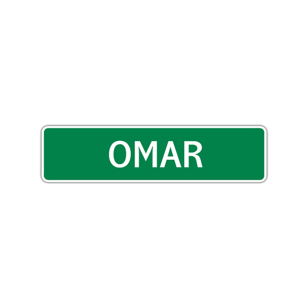 Omar Street Sign Children Name Room Plate - Sign Fever