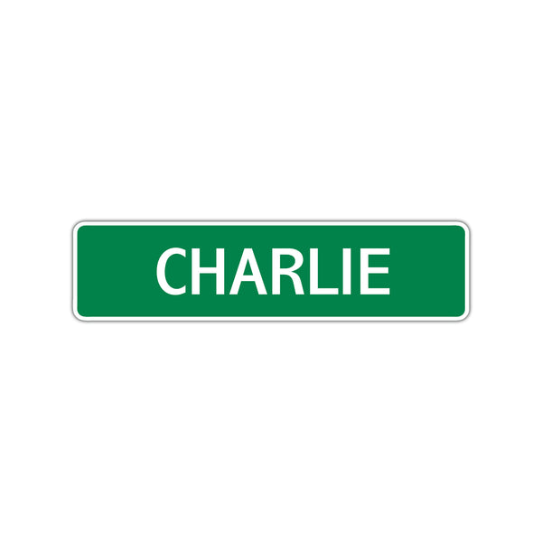 Charlie Street Sign Children Name Room Plate - Sign Fever