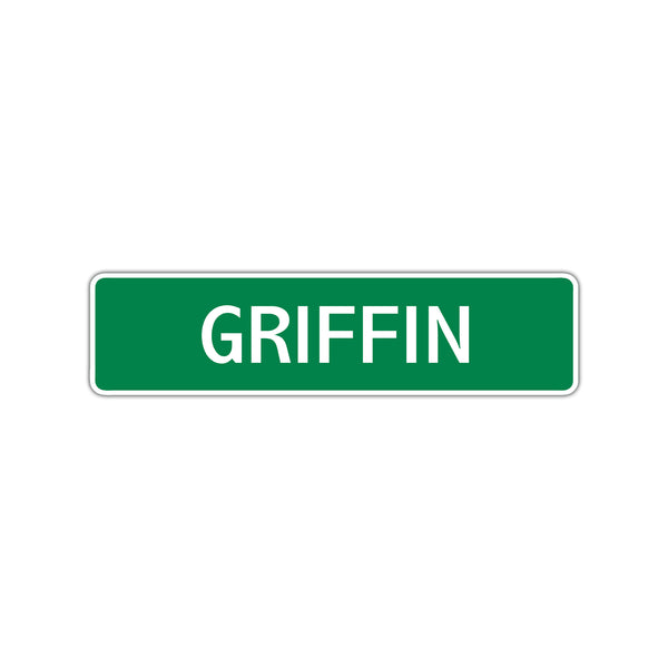Griffin Street Sign Children Name Room Plate - Sign Fever
