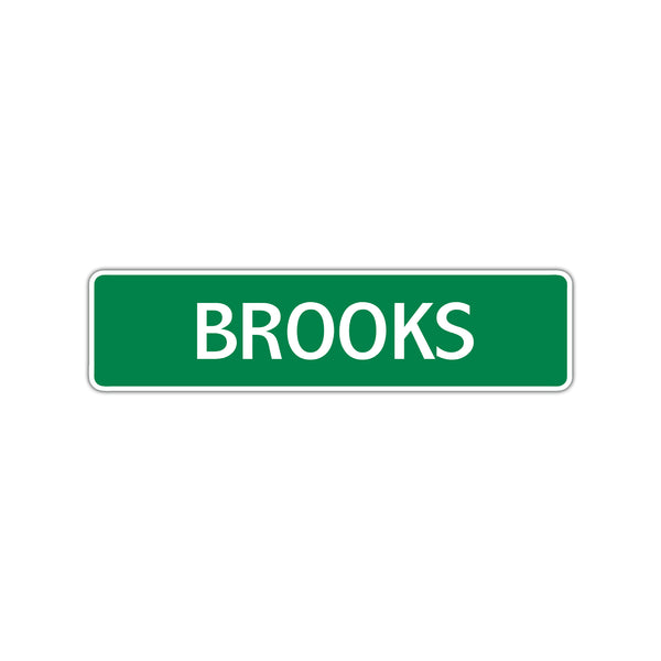 Brooks Street Sign Children Name Room Plate - Sign Fever
