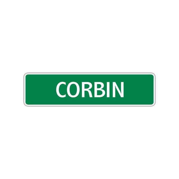 Corbin Street Sign Children Name Room Plate - Sign Fever