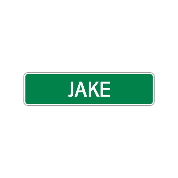 Jake Street Sign Children Name Room Plate - Sign Fever