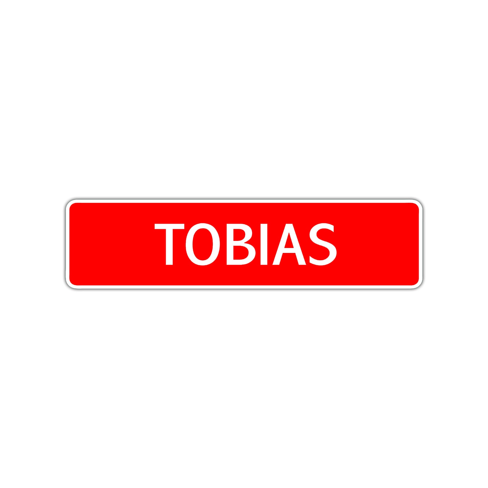 Tobias Street Sign Children Name Room Plate - Sign Fever