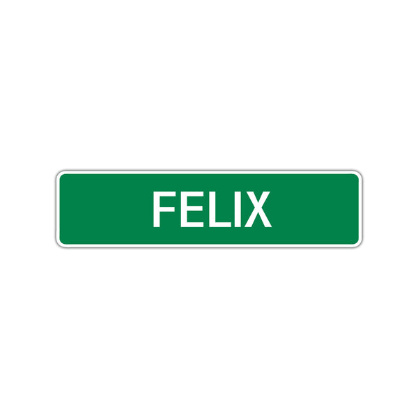 Felix Street Sign Children Name Room Plate - Sign Fever