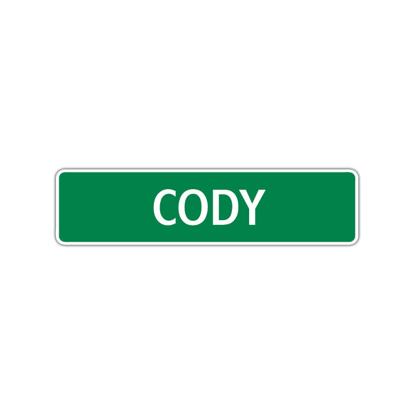 Cody Street Sign Children Name Room Plate - Sign Fever
