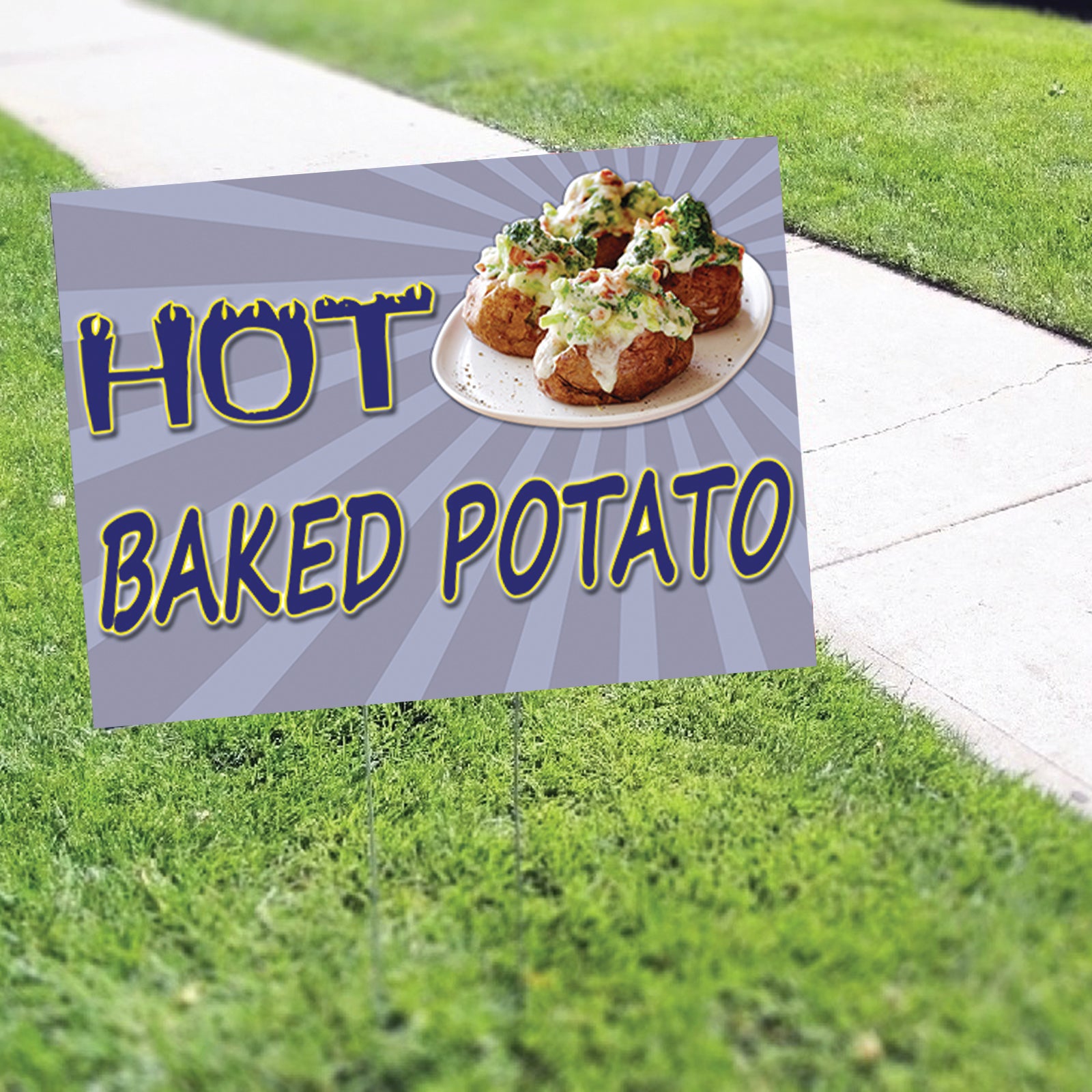 Hot Baked Potato Coroplast Yard Sign - Sign Fever