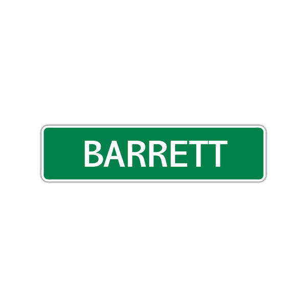 Barrett Street Sign Children Name Room Plate - Sign Fever