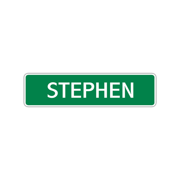 Stephen Street Sign Children Name Room Plate - Sign Fever