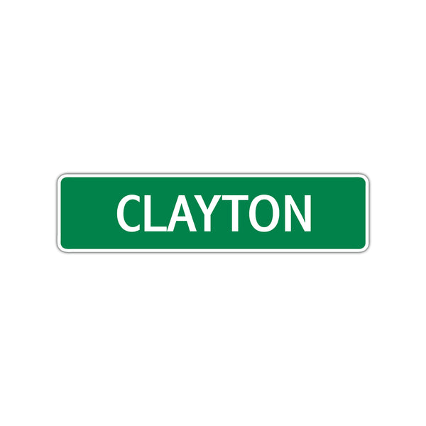 Clayton Street Sign Children Name Room Plate - Sign Fever