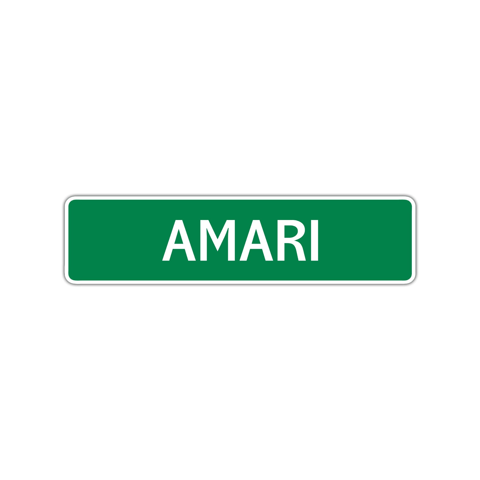 Amari Street Sign Children Name Room Plate - Sign Fever