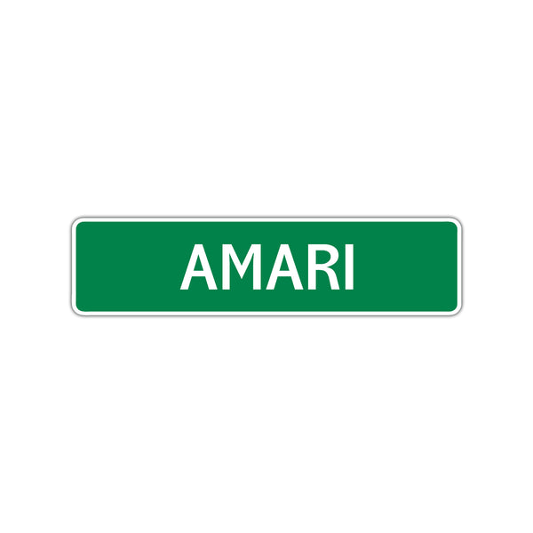Amari Street Sign Children Name Room Plate - Sign Fever
