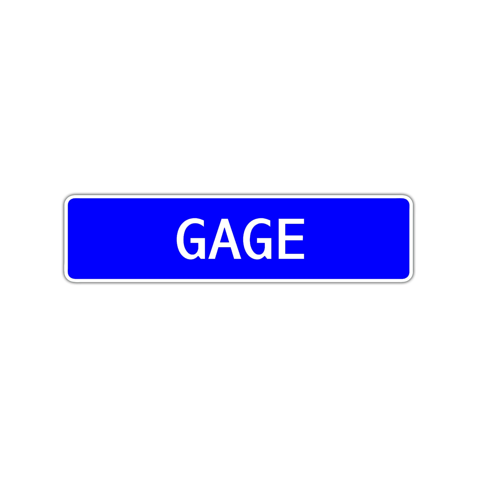Gage Street Sign Children Name Room Plate - Sign Fever