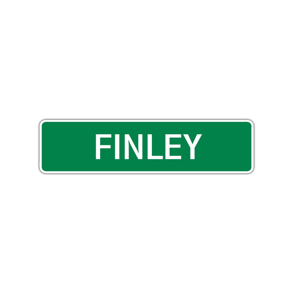 Finley Street Sign Children Name Room Plate - Sign Fever