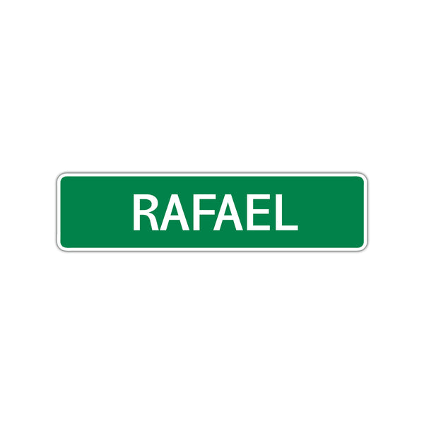 Rafael Street Sign Children Name Room Plate - Sign Fever