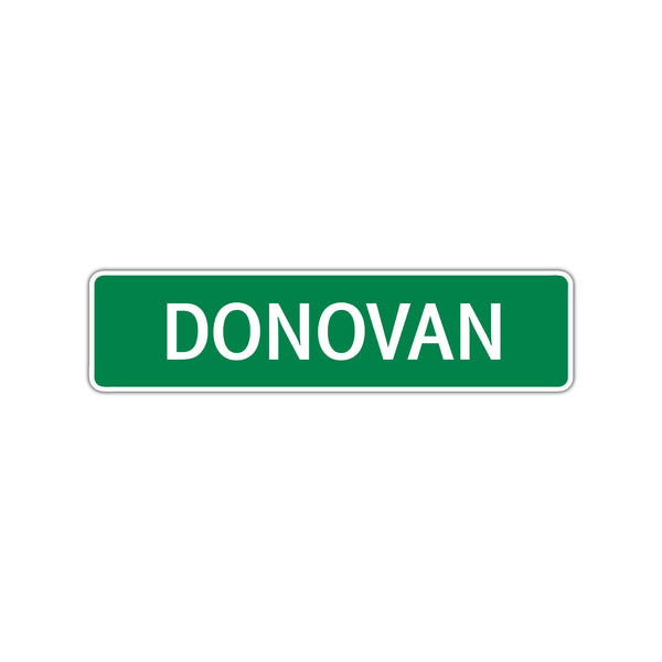Donovan Street Sign Children Name Room Plate - Sign Fever
