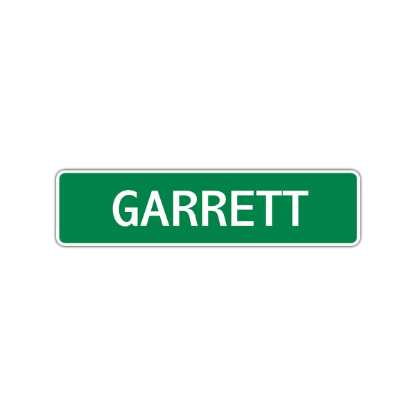 Garrett Street Sign Children Name Room Plate - Sign Fever