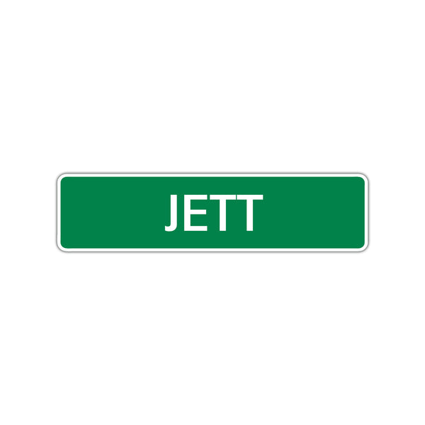Jett Street Sign Children Name Room Plate - Sign Fever