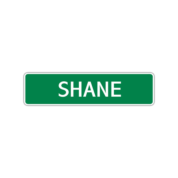Shane Street Sign Children Name Room Plate - Sign Fever