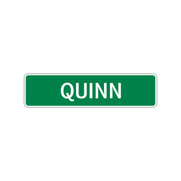 Quinn Street Sign Children Name Room Plate - Sign Fever