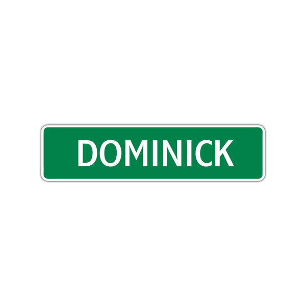 Dominick Street Sign Children Name Room Plate - Sign Fever