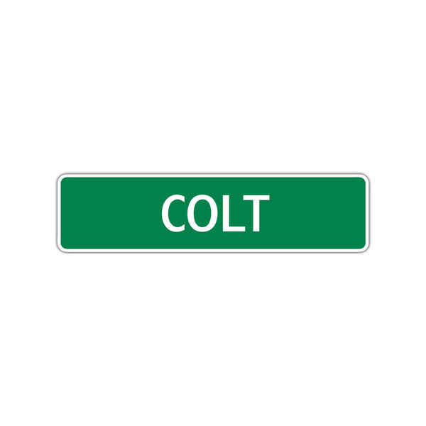 Colt Street Sign Children Name Room Plate - Sign Fever