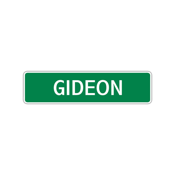 Gideon Street Sign Children Name Room Plate - Sign Fever