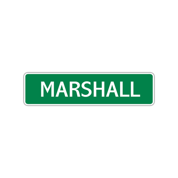 Marshall Street Sign Children Name Room Plate - Sign Fever