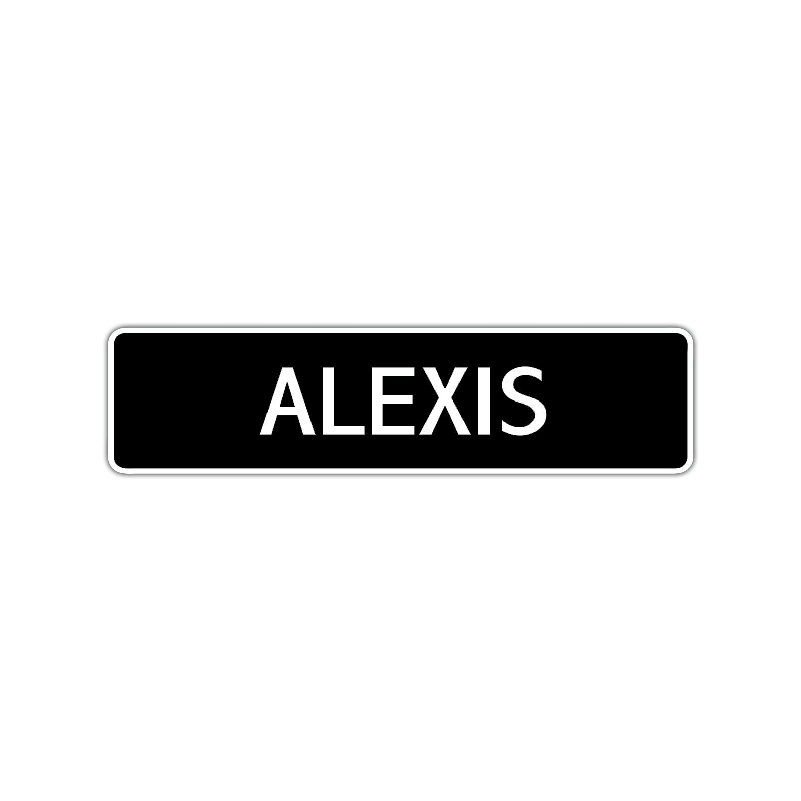 Alexis Street Sign Children Name Room Plate - Sign Fever