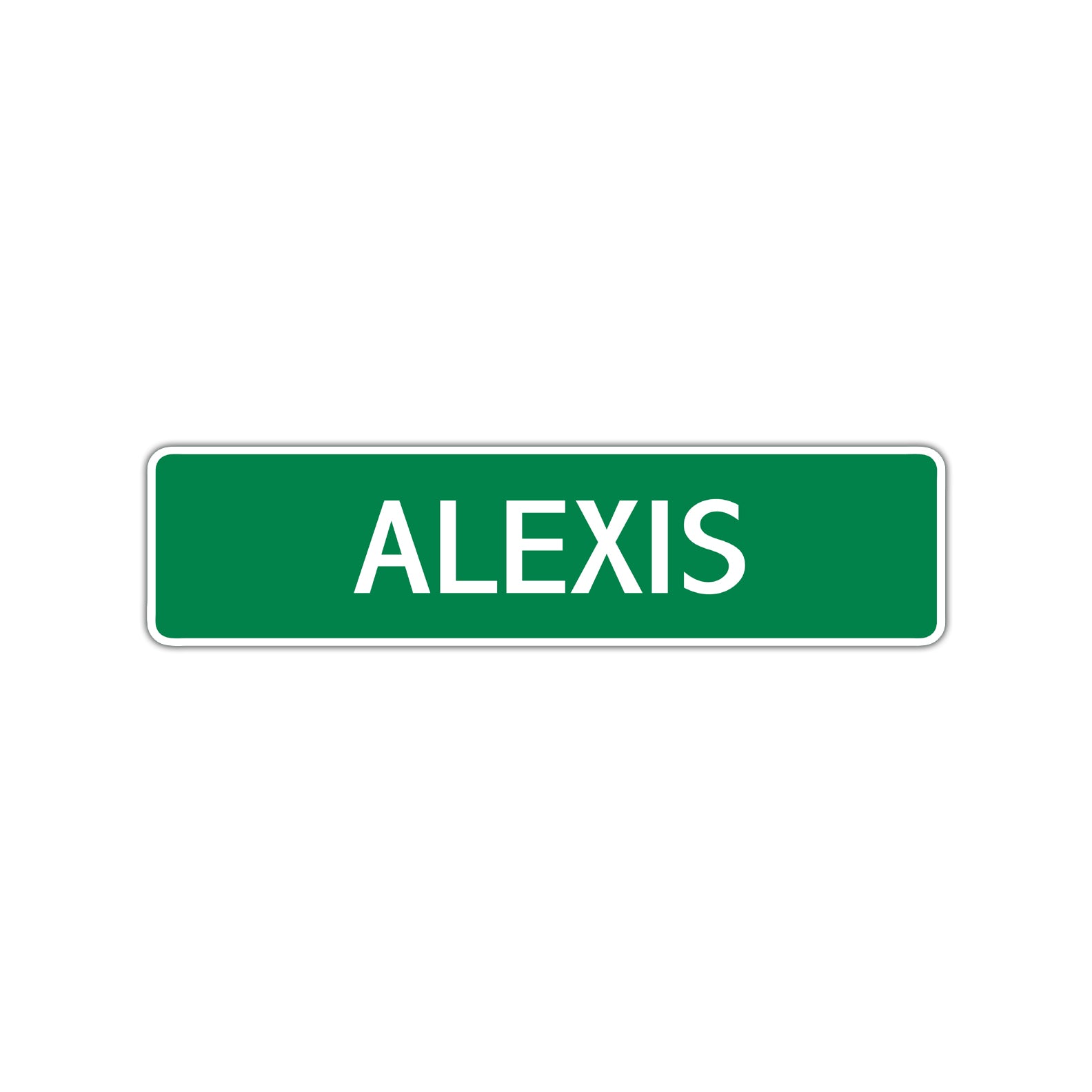 Alexis Street Sign Children Name Room Plate - Sign Fever