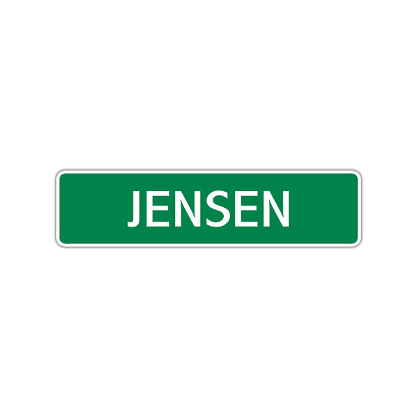 Jensen Street Sign Children Name Room Plate - Sign Fever