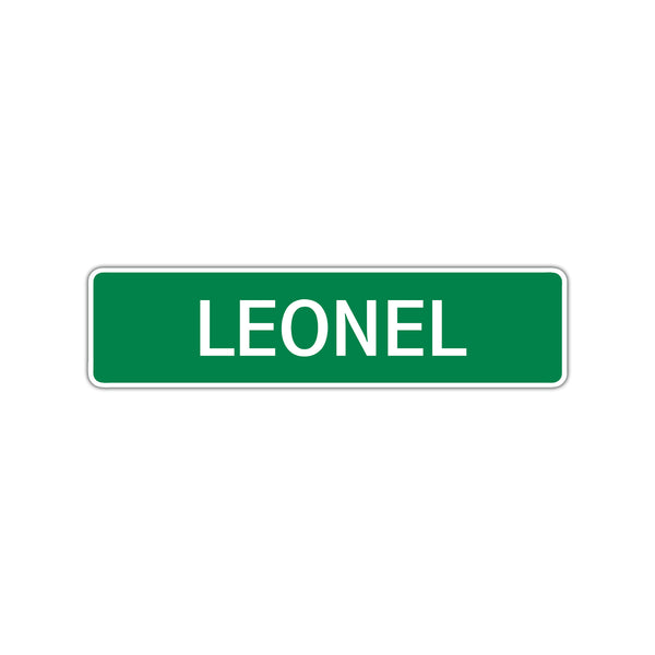 Leonel Street Sign Children Name Room Plate - Sign Fever