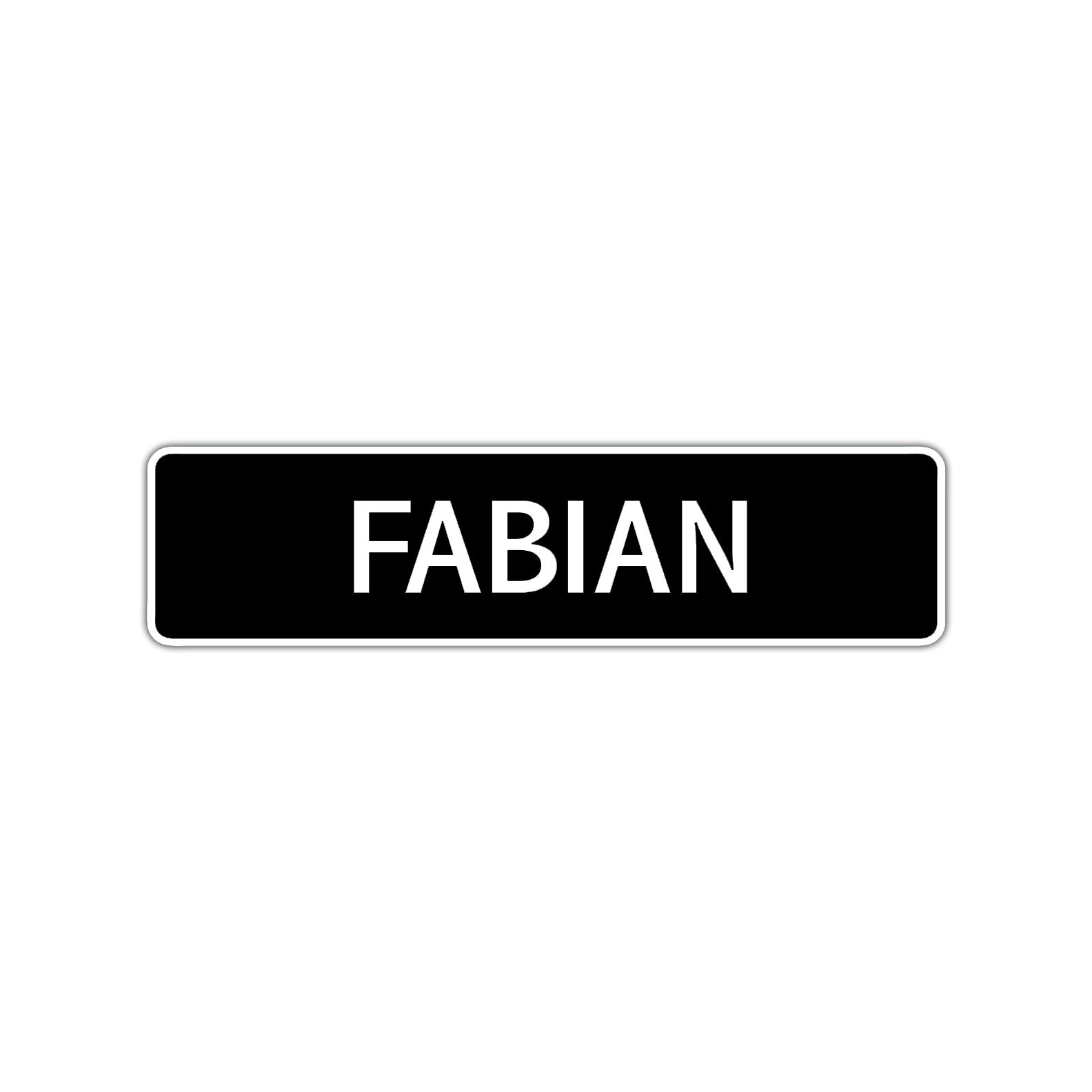 Fabian Street Sign Children Name Room Plate - Sign Fever