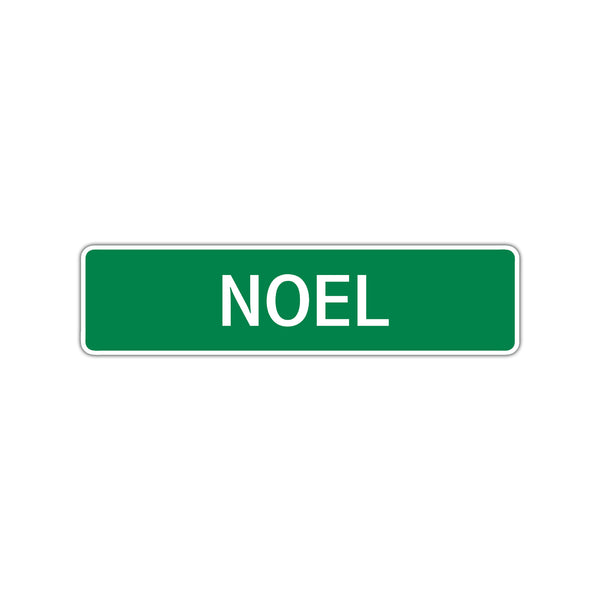 Noel Street Sign Children Name Room Plate - Sign Fever