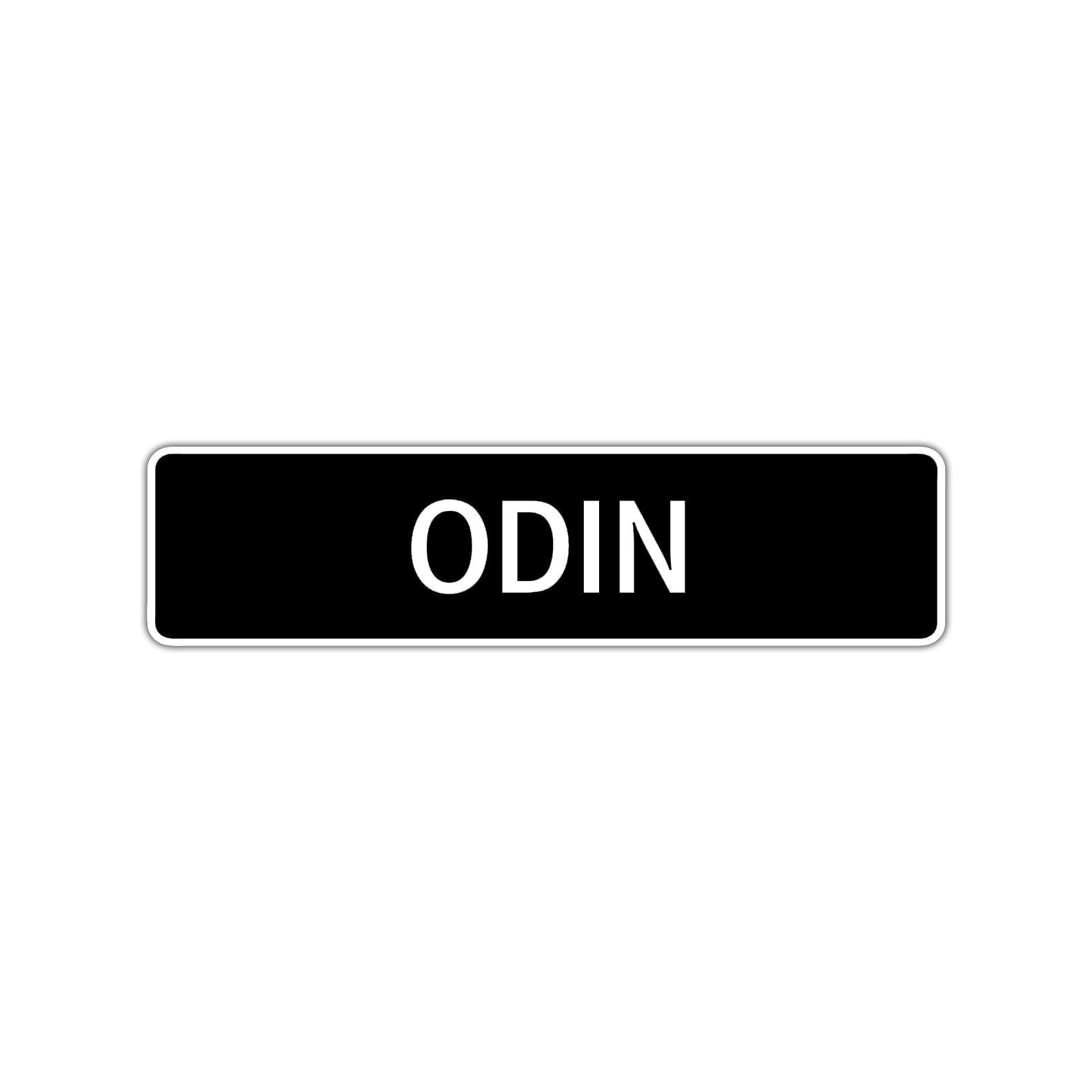 Odin Street Sign Children Name Room Plate - Sign Fever