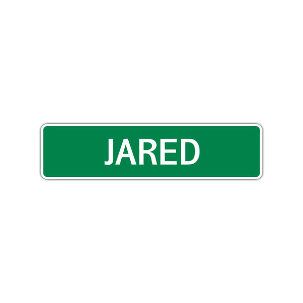 Jared Street Sign Children Name Room Plate - Sign Fever