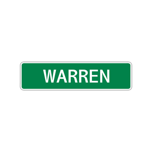 Warren Street Sign Children Name Room Plate - Sign Fever