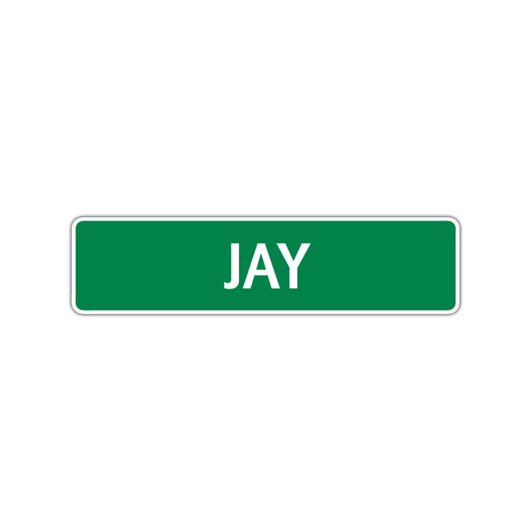 Jay Street Sign Children Name Room Plate - Sign Fever