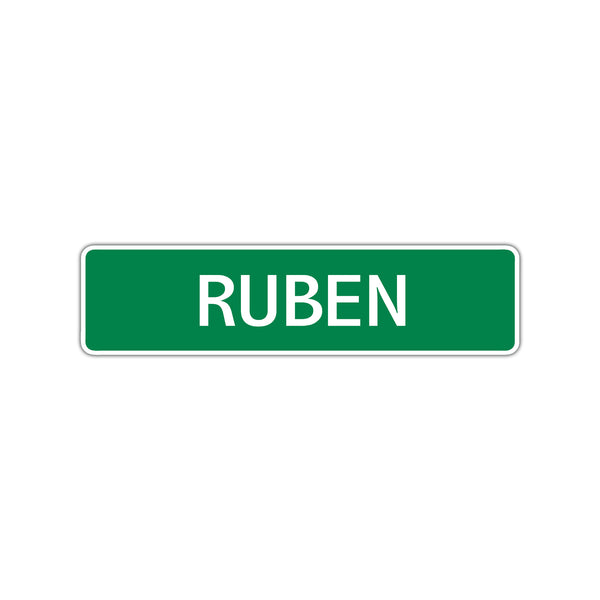 Ruben Street Sign Children Name Room Plate - Sign Fever