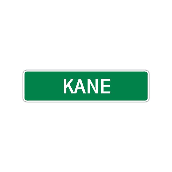 Kane Street Sign Children Name Room Plate - Sign Fever