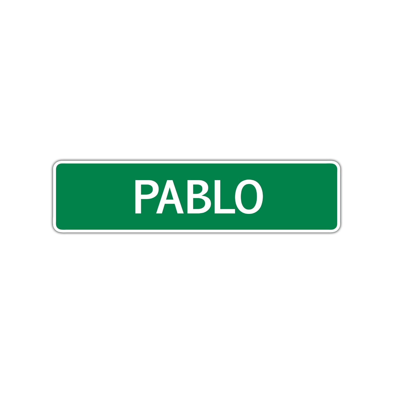 Pablo Street Sign Children Name Room Plate - Sign Fever