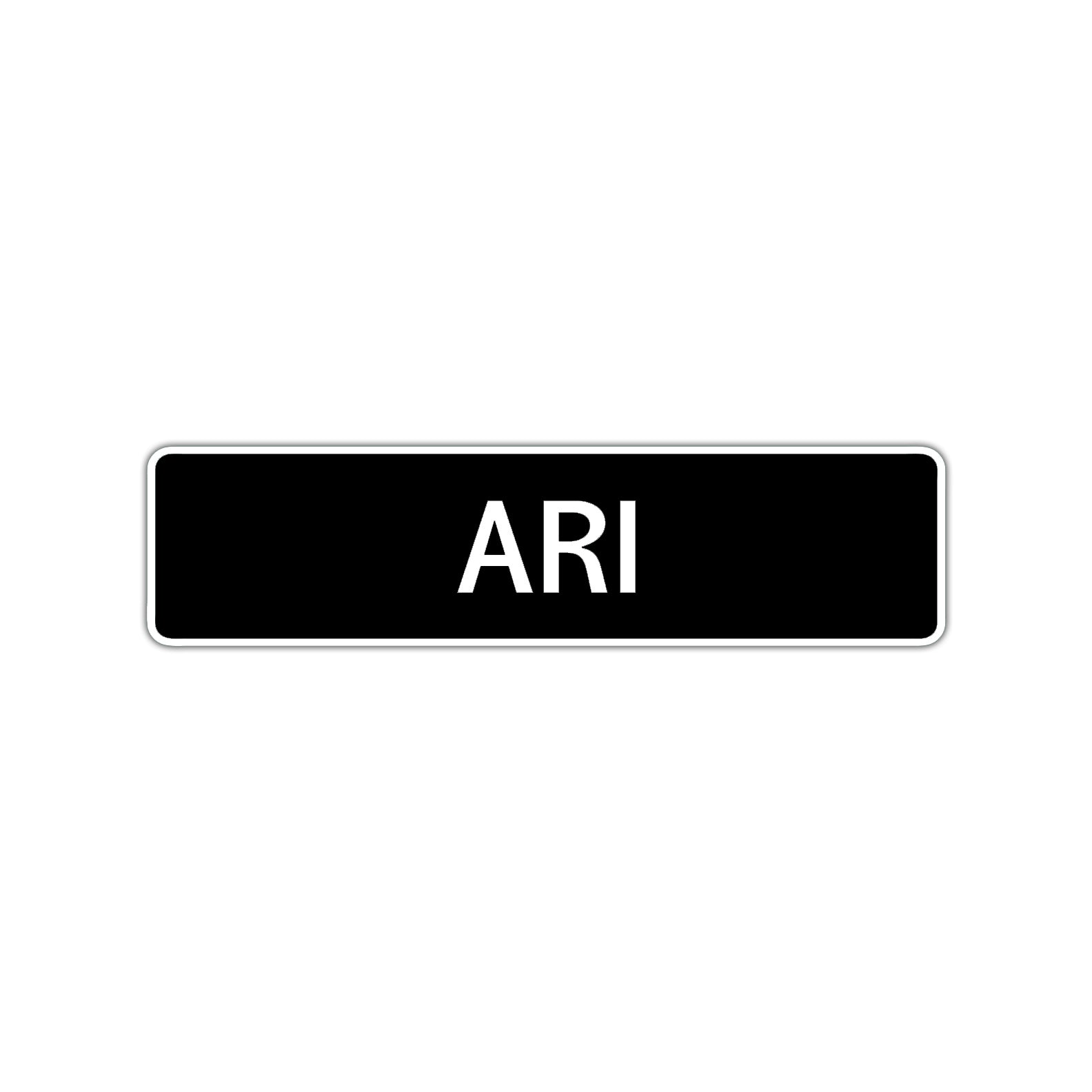 Ari Street Sign Children Name Room Plate - Sign Fever
