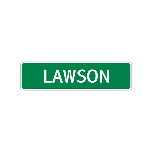 Lawson Street Sign Children Name Room Plate - Sign Fever