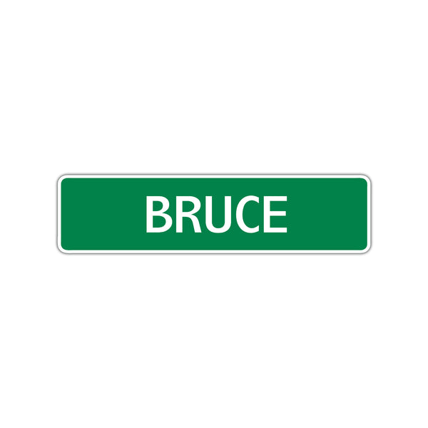 Bruce Street Sign Children Name Room Plate - Sign Fever