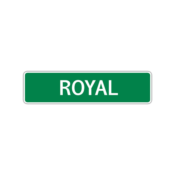 Royal Street Sign Children Name Room Plate - Sign Fever