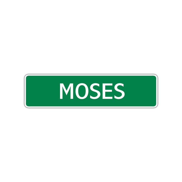 Moses Street Sign Children Name Room Plate - Sign Fever