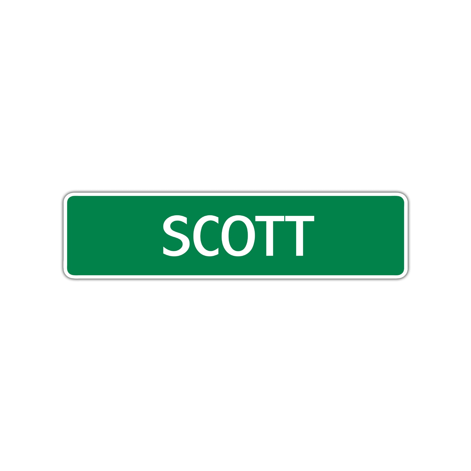 Scott Street Sign Children Name Room Plate - Sign Fever